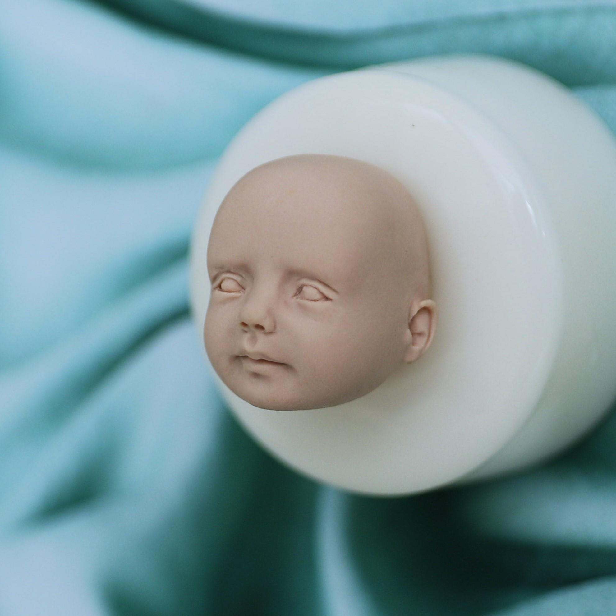 Baby Face Mold Made of High-quality Silicone, Miniature Face Mold for ...