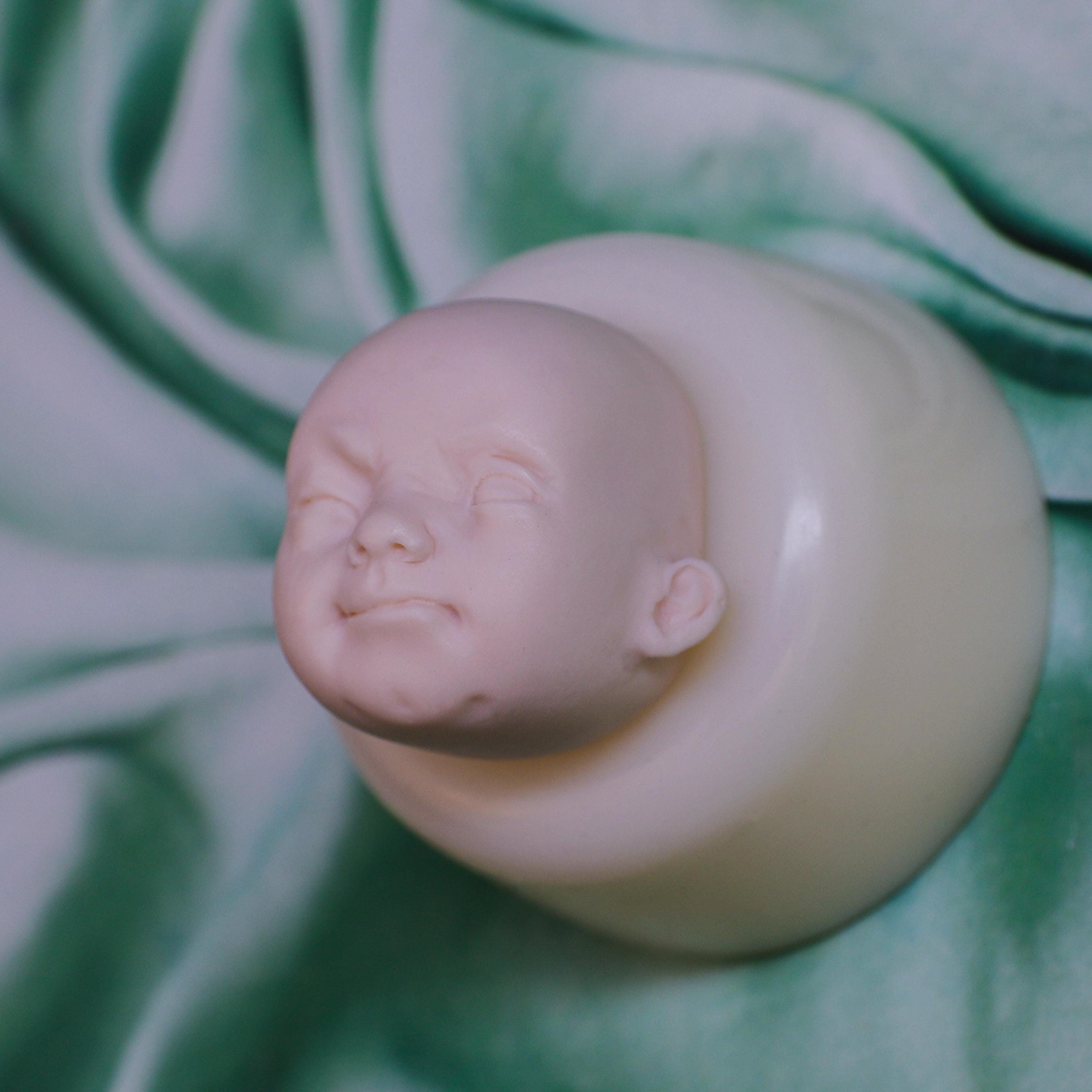 Doll Face Silicone Mold – Polymer Clay Mold, Unpainted Expressive Doll ...