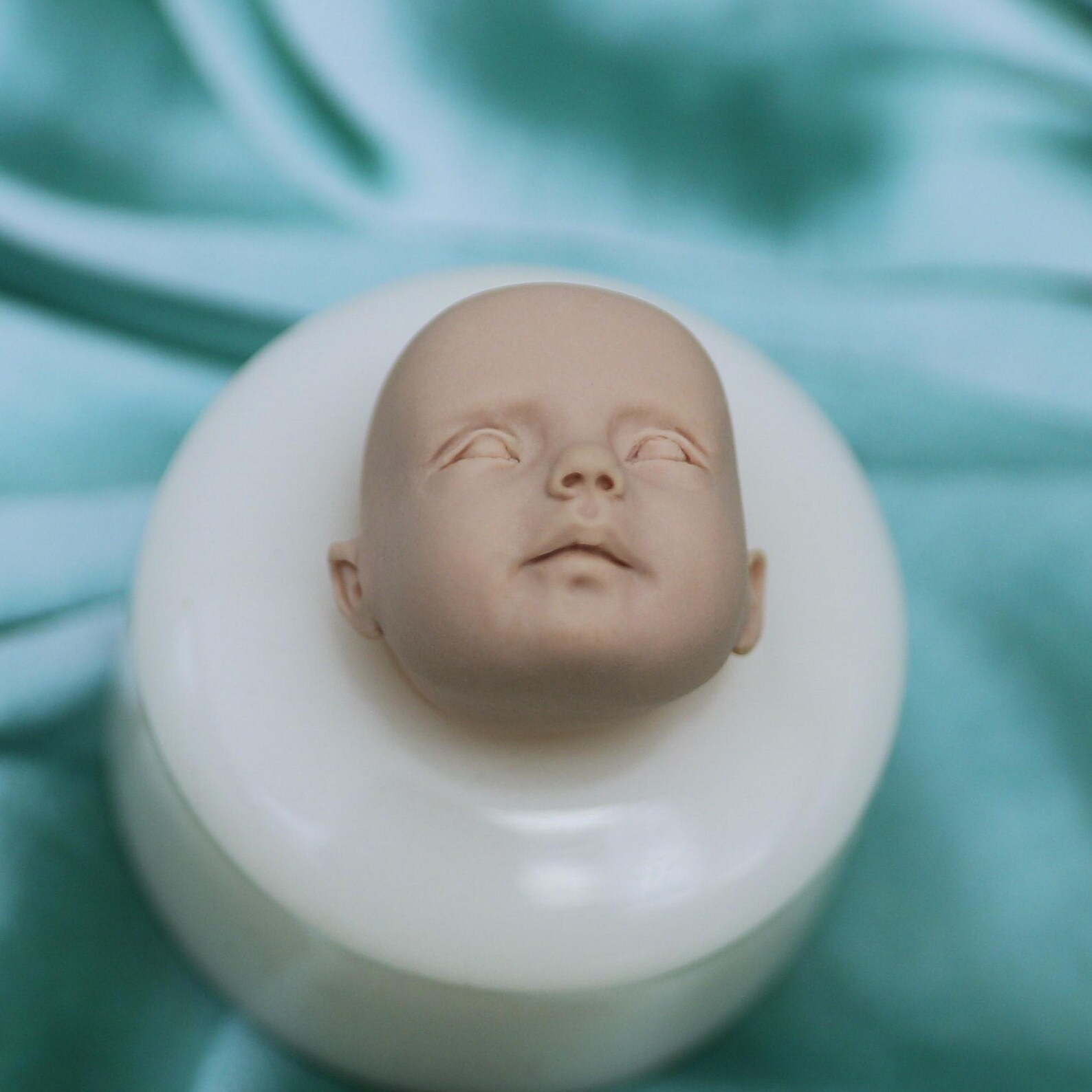 Baby Face Mold Made of High-quality Silicone, Miniature Face Mold for ...
