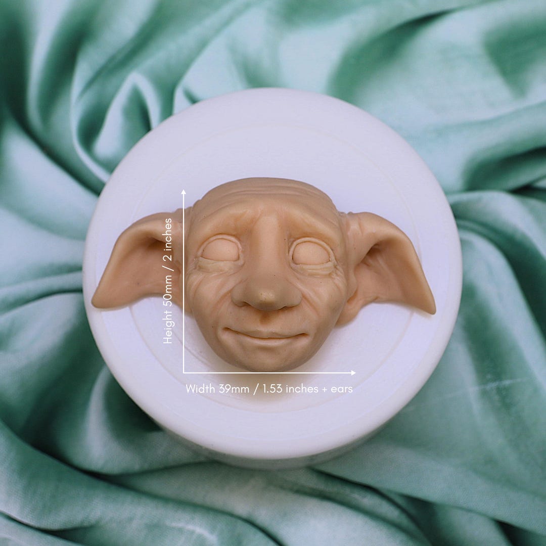 Elf Face Mold – Polymer Clay Mold, Fantasy Silicone Mold, Gnome DIY ...