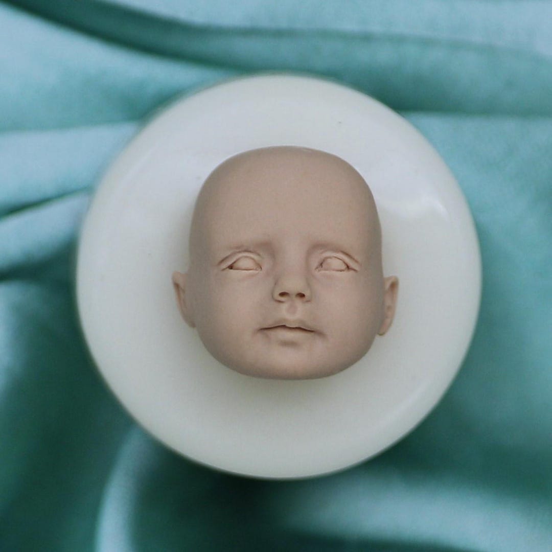 Baby Face Mold Made of High-quality Silicone, Miniature Face Mold for ...