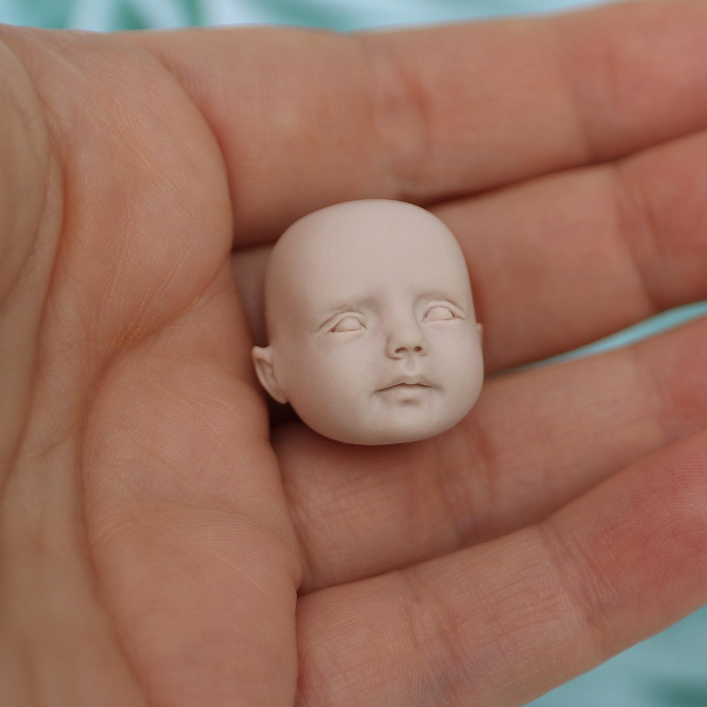 Baby Face Mold Made of High-quality Silicone, Miniature Face Mold for ...