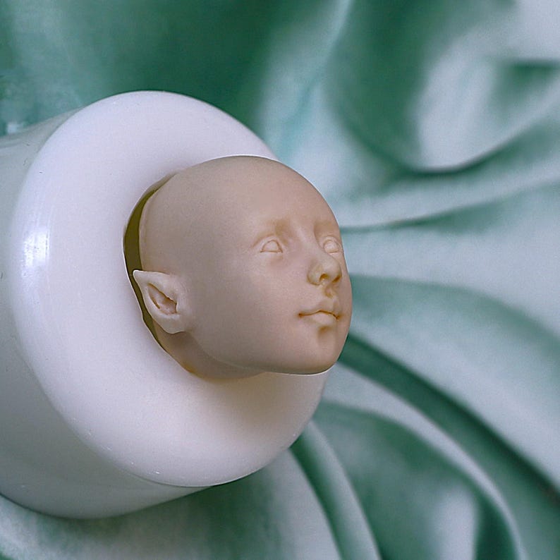 Unique Silicone Face Mold for Clay, Character, Doll Face Mould ...