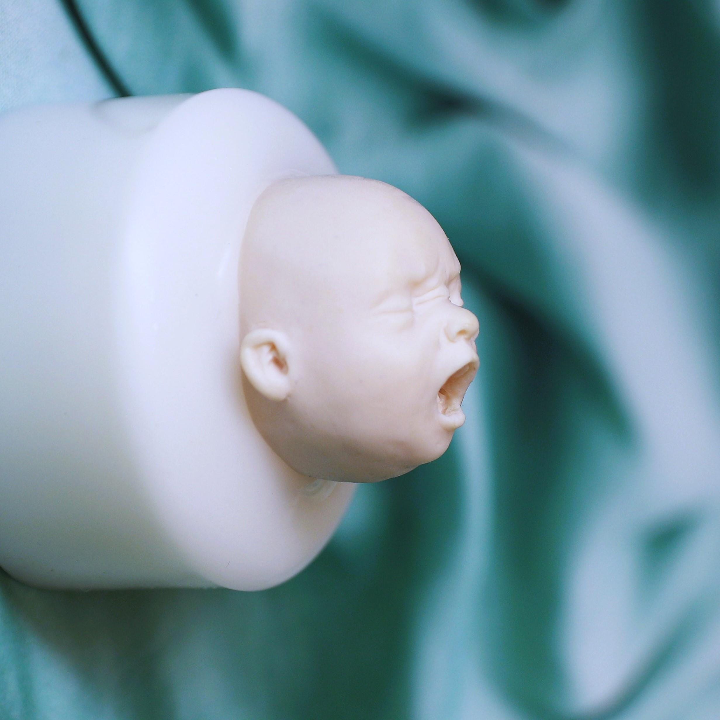 Yawning Baby Face Mold Made of High-quality Silicone No.135 - Etsy