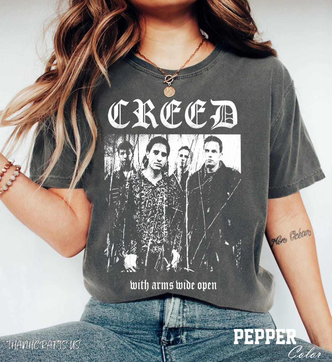 Creed Metal Shirt, Retro Creed Band Tshirt, Creed Band Fan Shirt, Creed ...