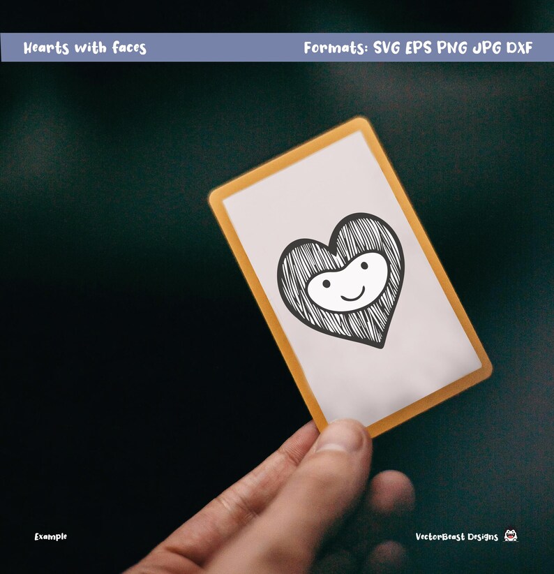 Hearts BUNDLE - 30 Hearts With Faces - Vector Files - Png Dxf Eps Svg ...