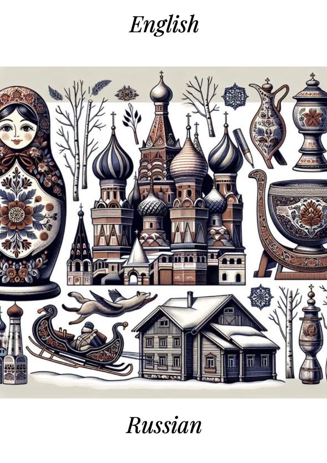 5000 Russian/english Flashcards With Ai-generated Imagery for a Price ...