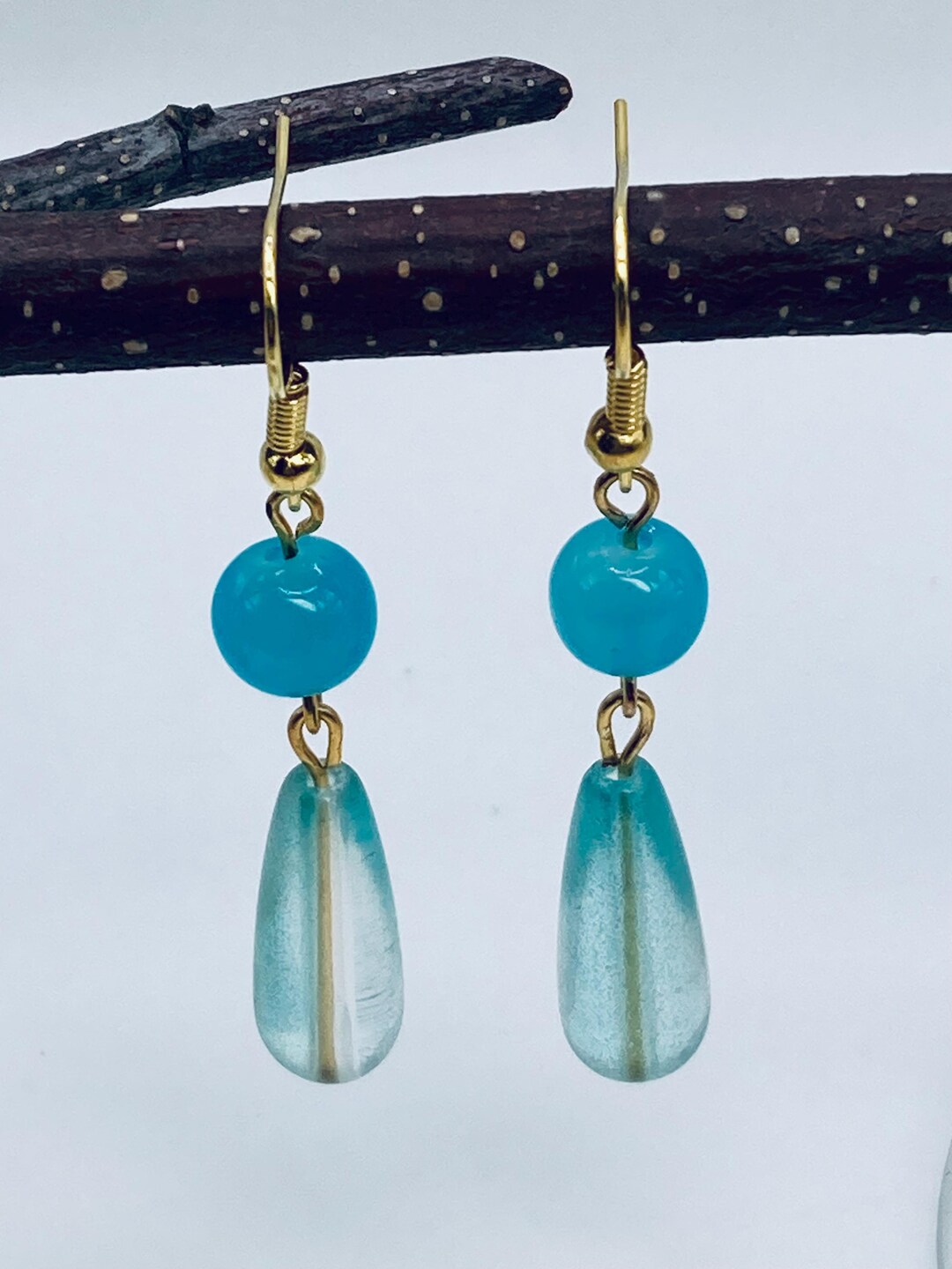 Baby Blue Water Drop Stone - Etsy