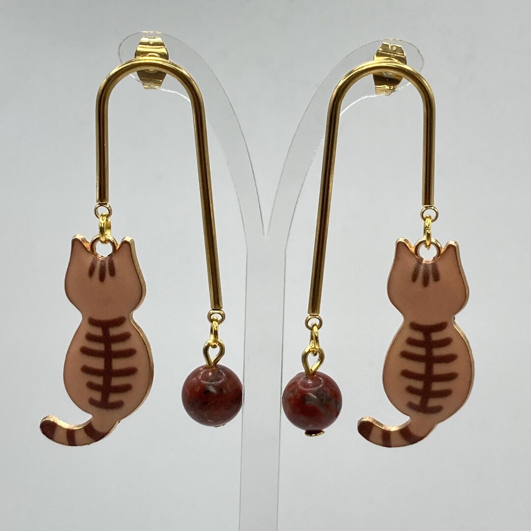 Cat Orange Tabby With a Bead (ball) - Etsy