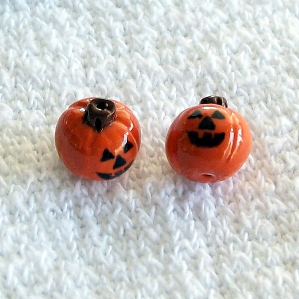 Jack O Lantern Bead Etsy