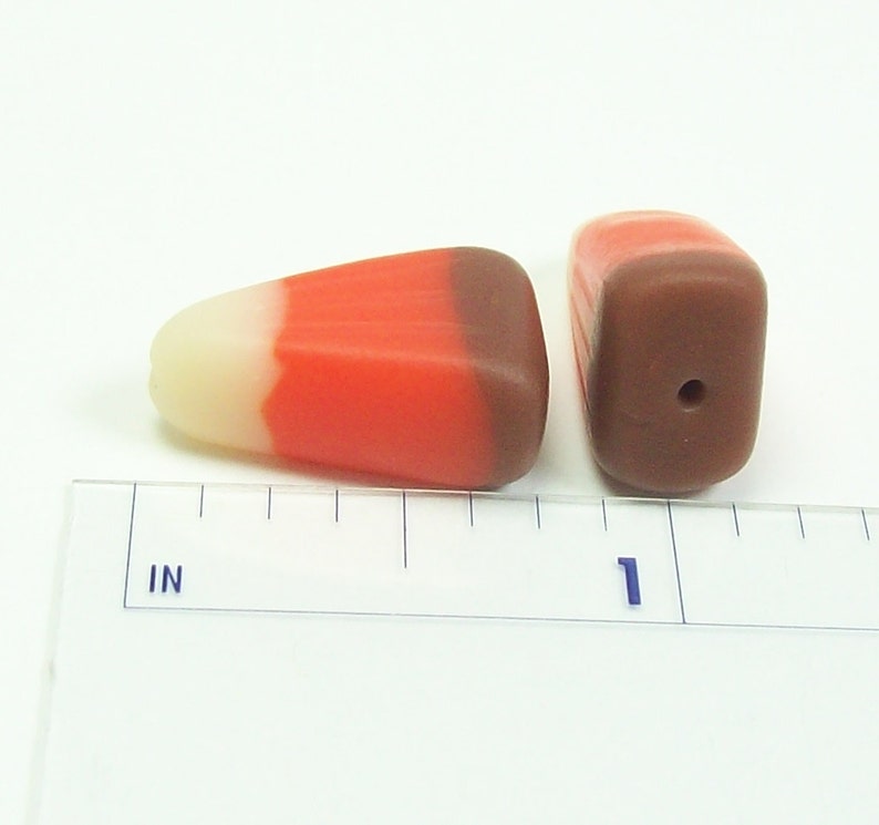Indian Candy Corn Polymer Clay Halloween Beads Handmade 2 - Etsy