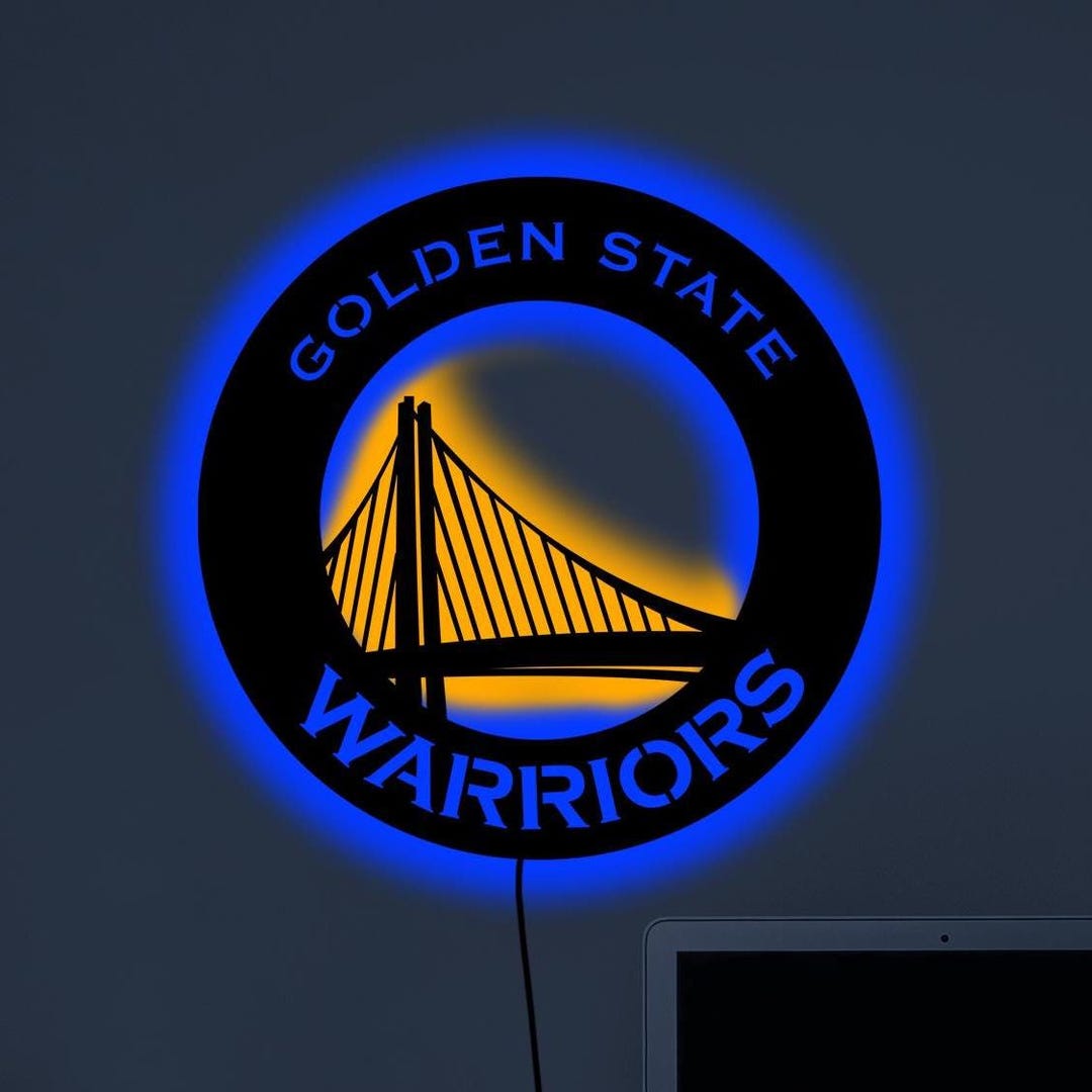 Golden State Warriors Led Wall Art, Neon Sign, NBA Led Sign, Basketball ...