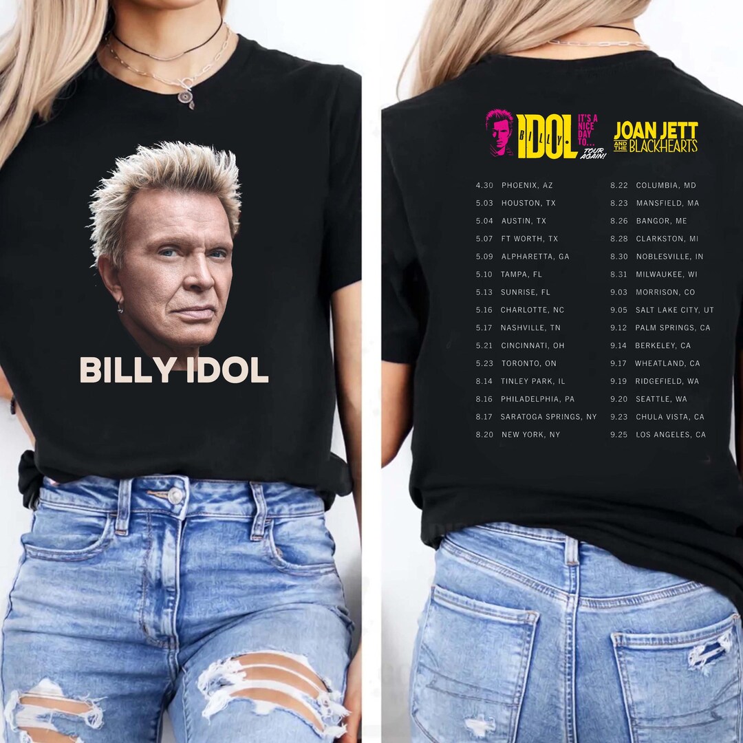 Billy Idol 2025 Concert, Billy Idol It's Nice Day to Tour Again 2025 ...