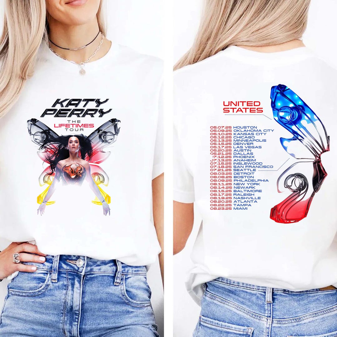 Katy Perry 2025 Concert, Katy Perry the Lifetime Tour 2025 Shirt, Katy ...