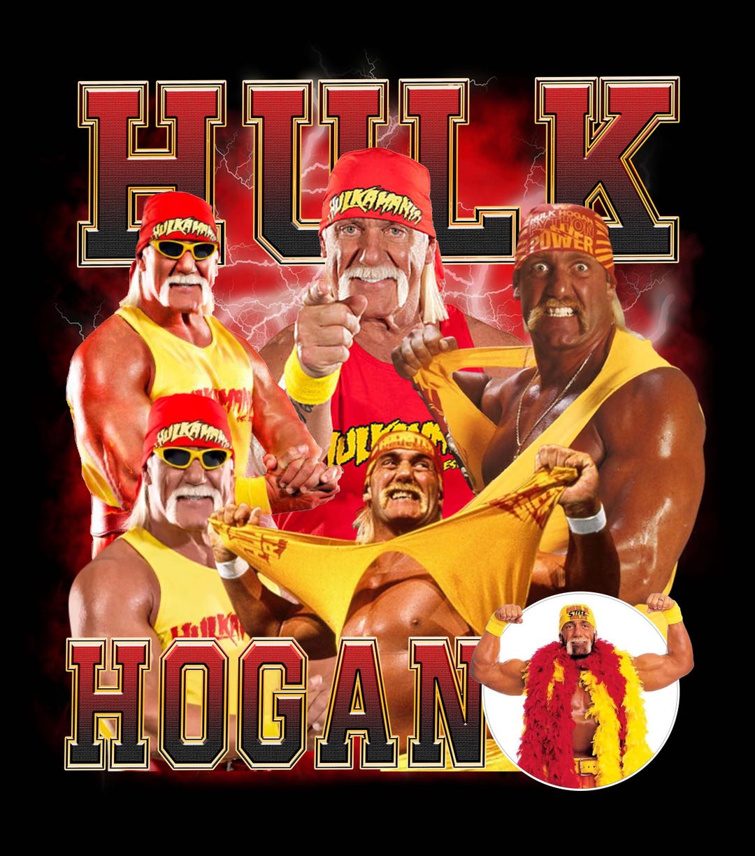 Hulk Hogan Tshirt Design ,hogan PNG Instant Download.300 Dpi - Etsy
