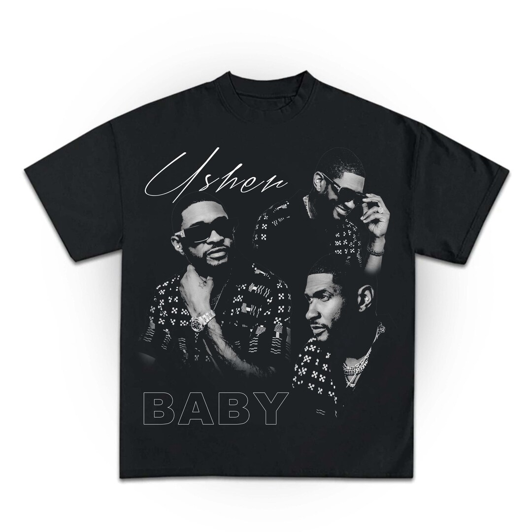 USHER Graphic Dtf T-shirt Design PNG Poster PNG Printable Bootleg Tee ...