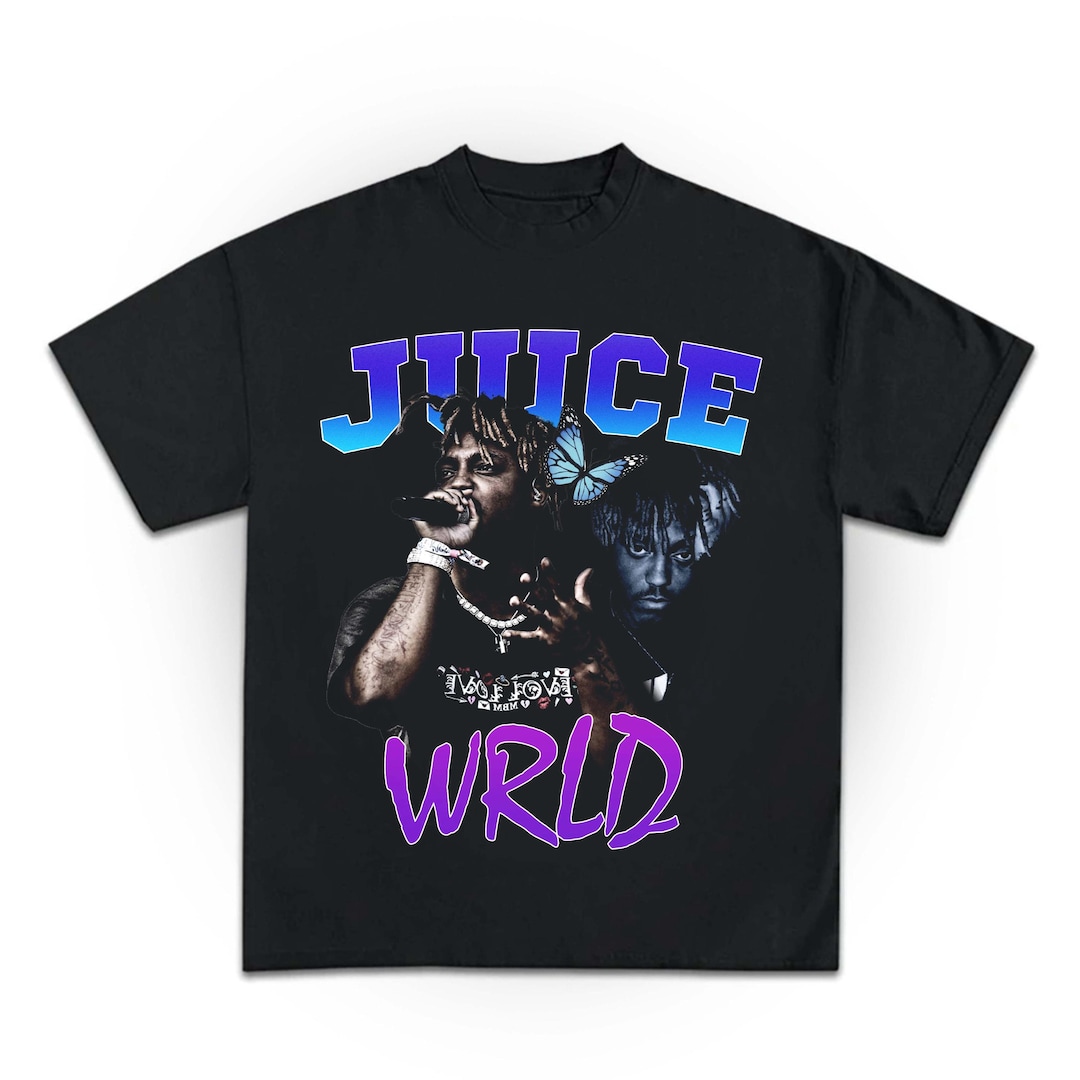 Juice Wrld Graphic T-shirt Design PNG DTF Poster PNG Printable Bootleg ...