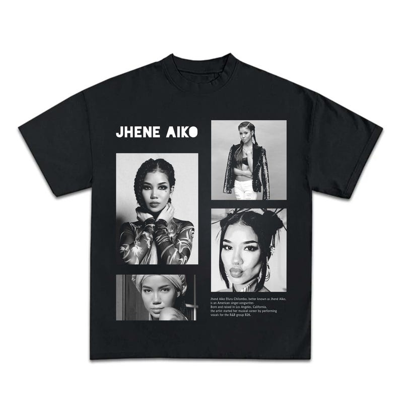 Jhene Aiko Graphic T-shirt Design PNG Poster PNG Printable Bootleg Tee ...