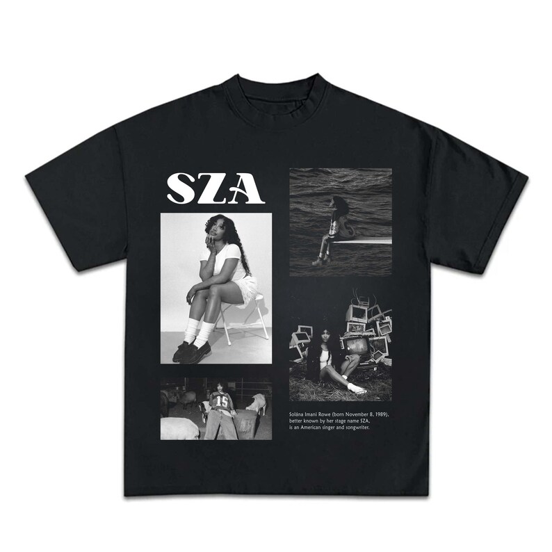 SZA Graphic T-shirt Design PNG Poster PNG Printable Bootleg Tee Shirt ...