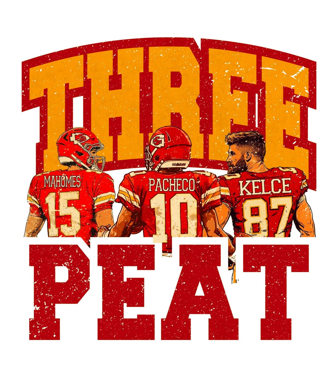 KC Chiefs Friends 3 Peat Png, Kansas City Friends PNG, Red Kingdom ...