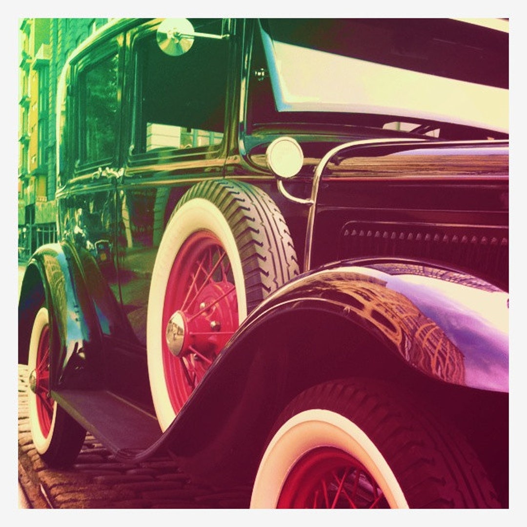 Classic Ford Car Photo Print: Vintage Automotive Wall Decor (10x10) - Etsy