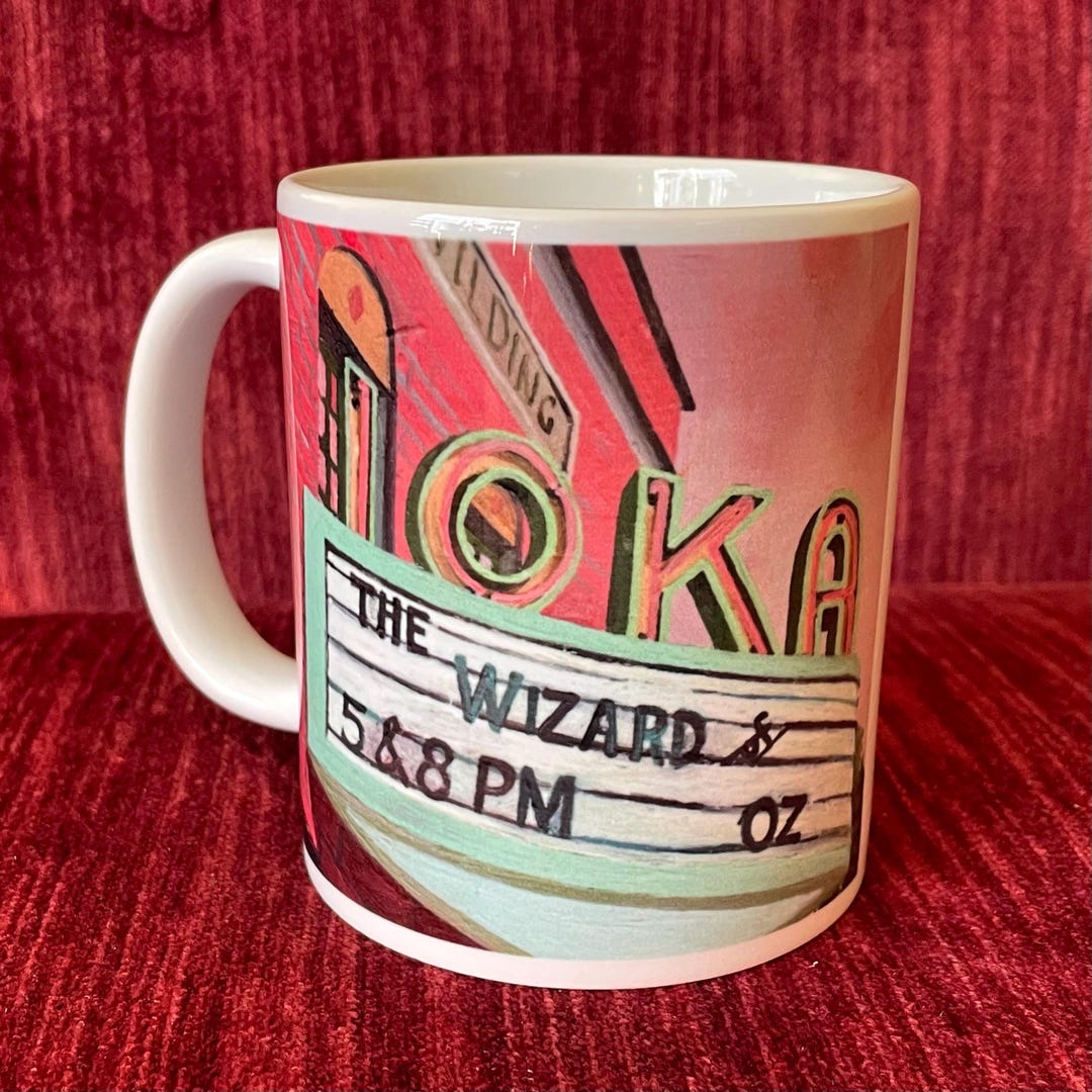 Ioka Theatre “off to See the Wizard” Coffee Mug - Painting by Daisy ...