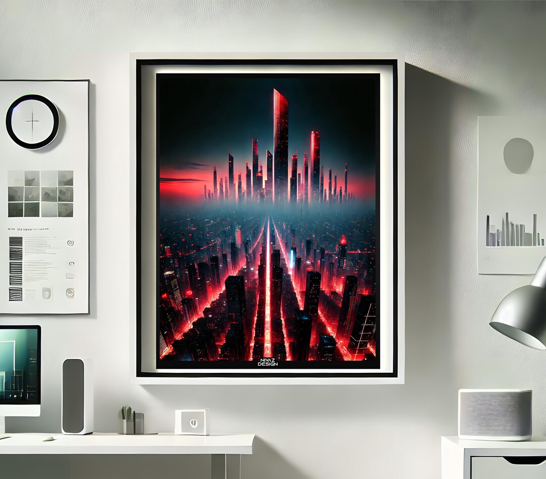 Cyberpunk Night Poster Downloadable Ready to Print Art Avaiable in ...