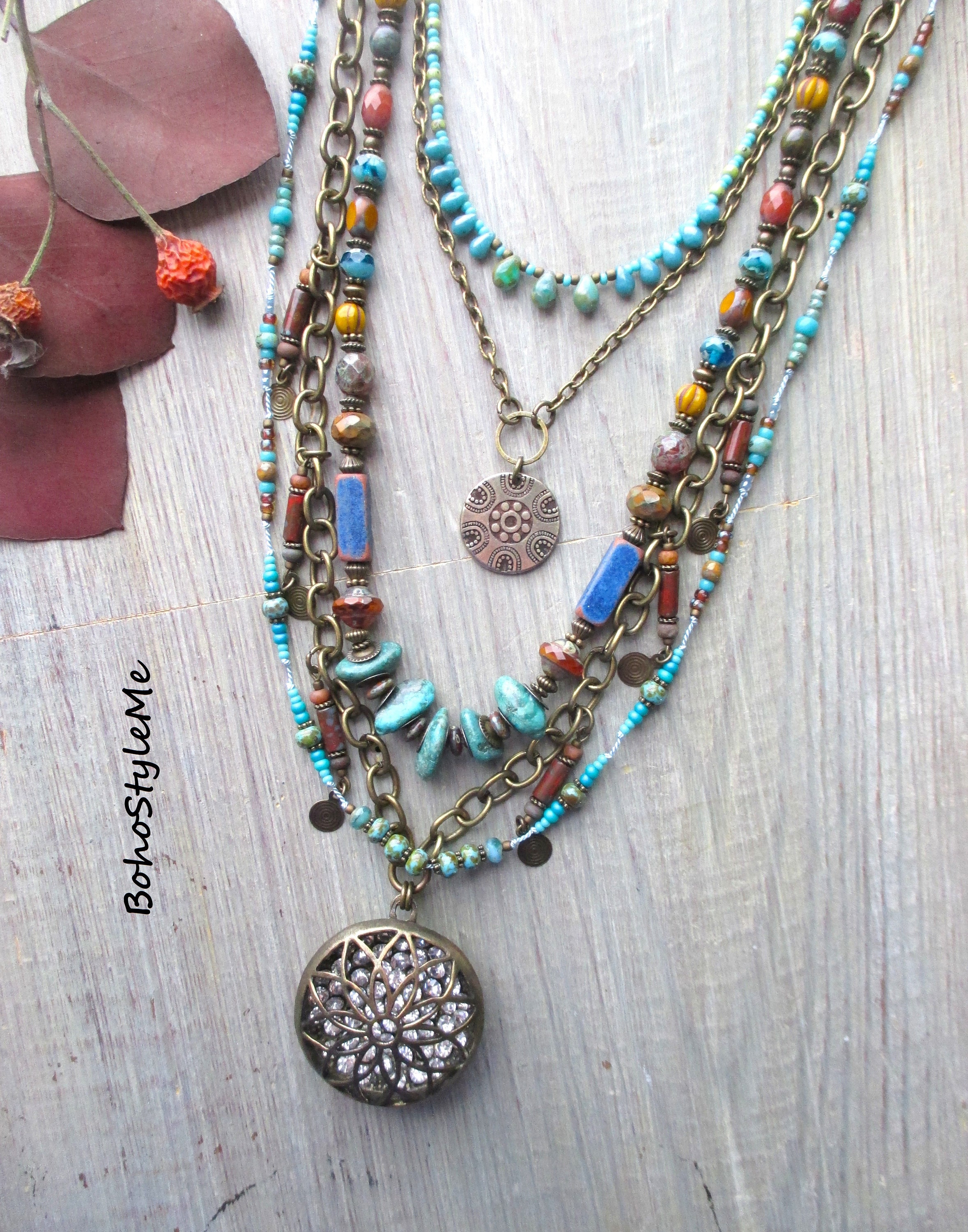Bohemian Rhapsody Boho Style Me Colorful Beaded Bohemian Necklace