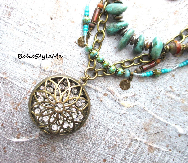Bohemian Rhapsody Boho Style Me Colorful Beaded Bohemian Necklace