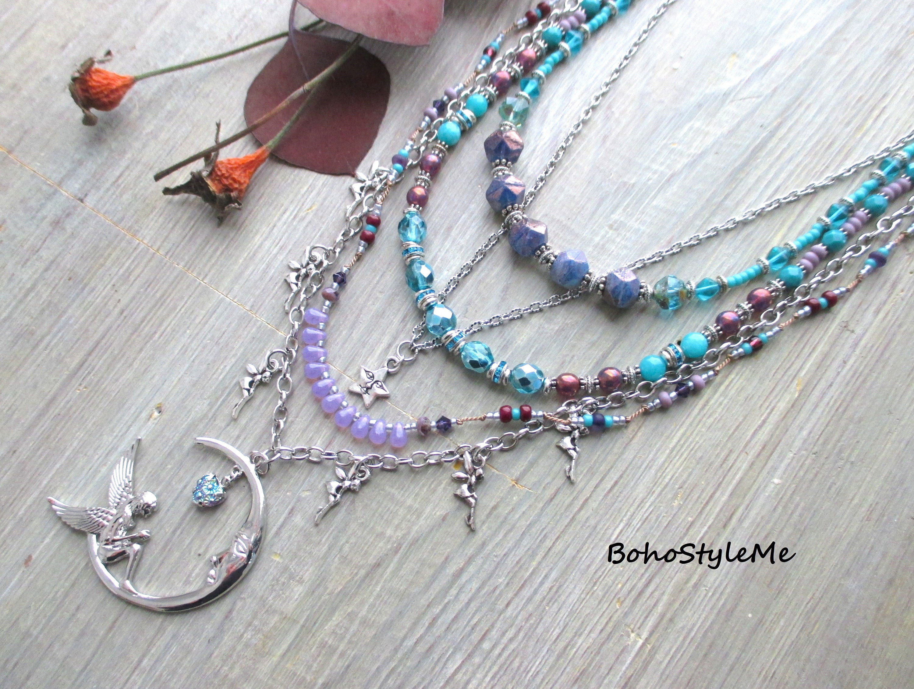 Twilight Fairies Boho Style Me Pendant Necklace Bohostyleme Handmade