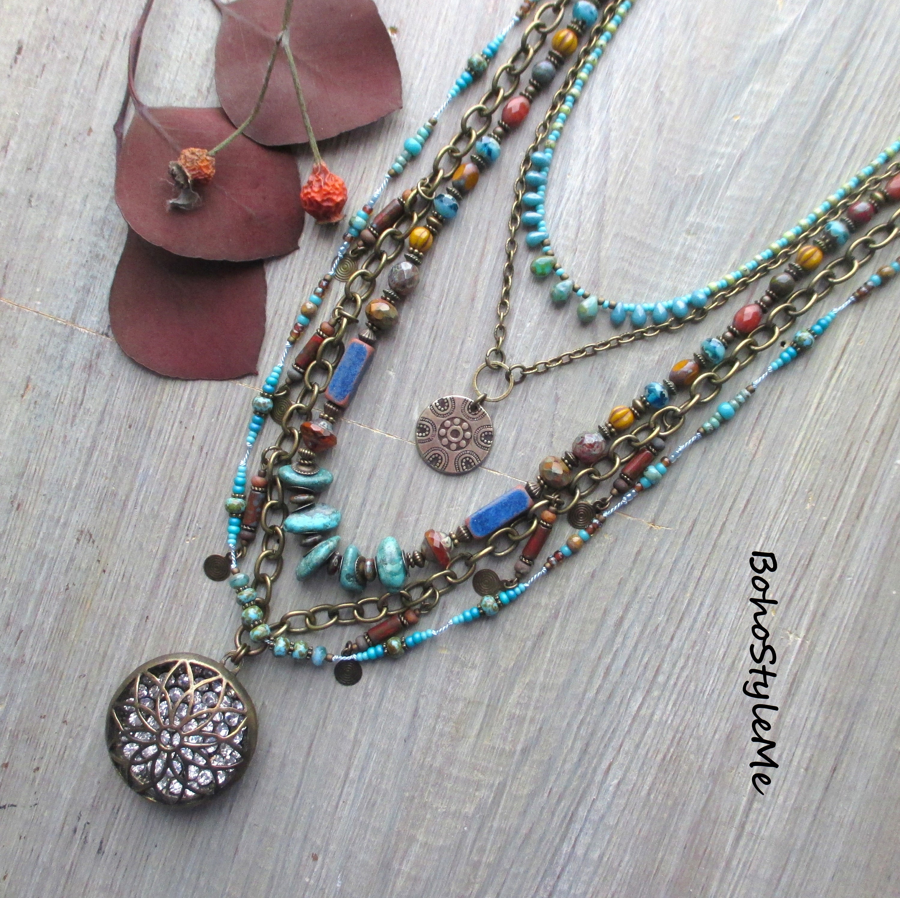 Bohemian Rhapsody Boho Style Me Colorful Beaded Bohemian Necklace