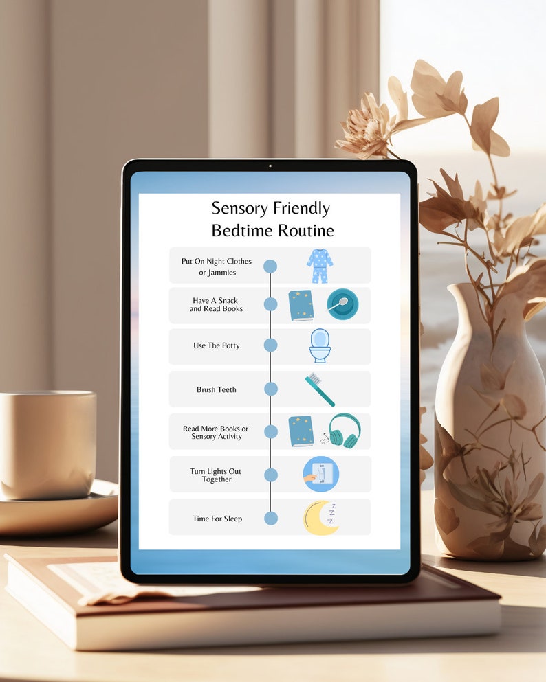 Sensory Friendly Bedtime Routine - Etsy