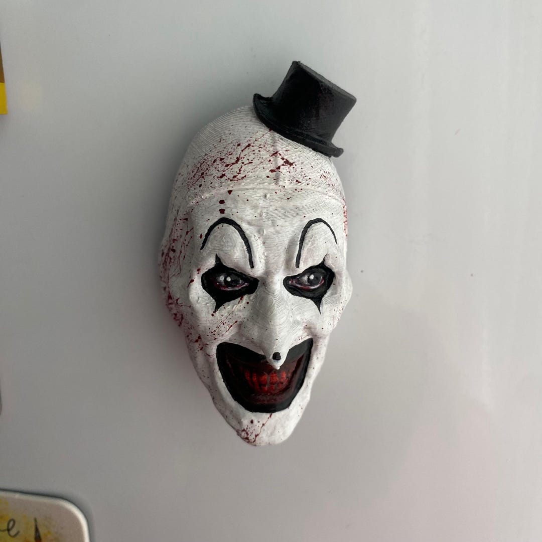 Terrifier Horror Movie Magnet - Art the Clown Figure - Dark Decor ...