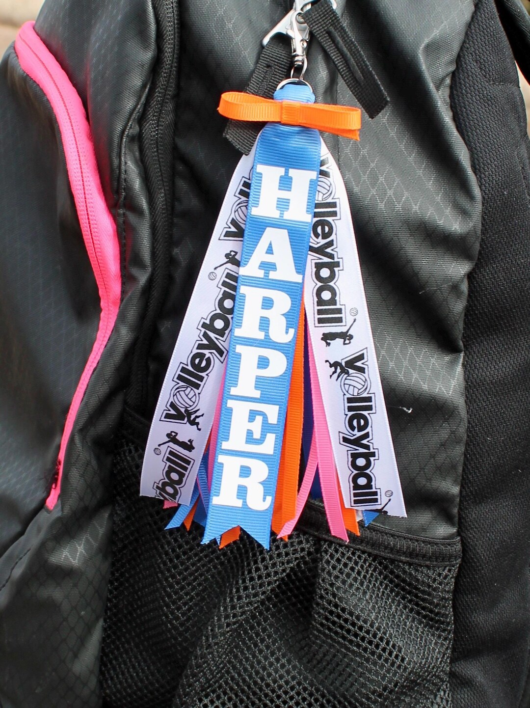 VOLLEYBALL Backpack Bag Tag Name Keychain Gift - Etsy