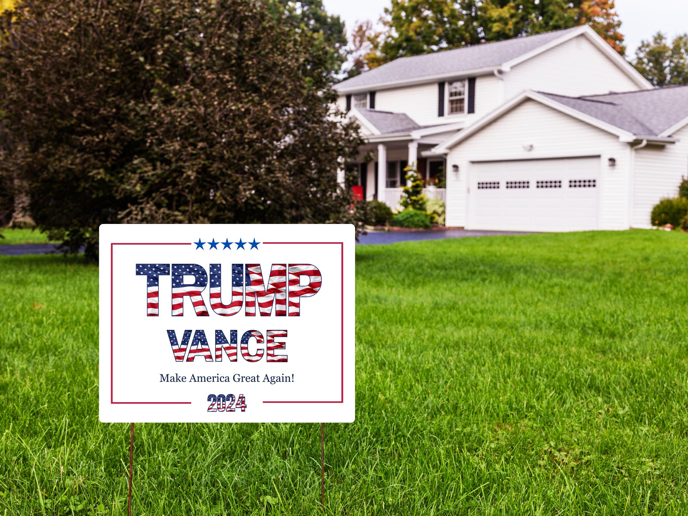 Trump Vance 2024 Svg/png/pdf Bundle - Digital Design for Lawn Signs ...