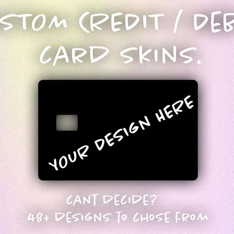 Custom Credit Card Skins - Etsy