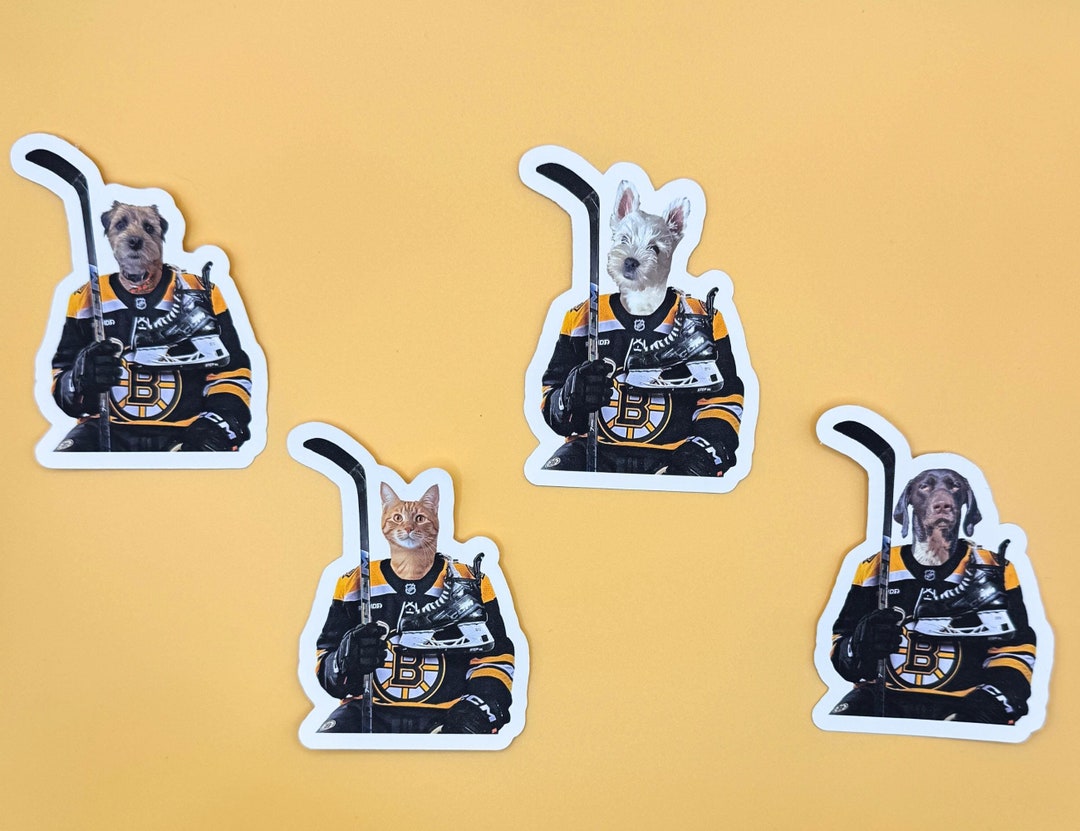 Custom Boston Bruins Stickers Custom Bruins Stickers Pet Portrait ...