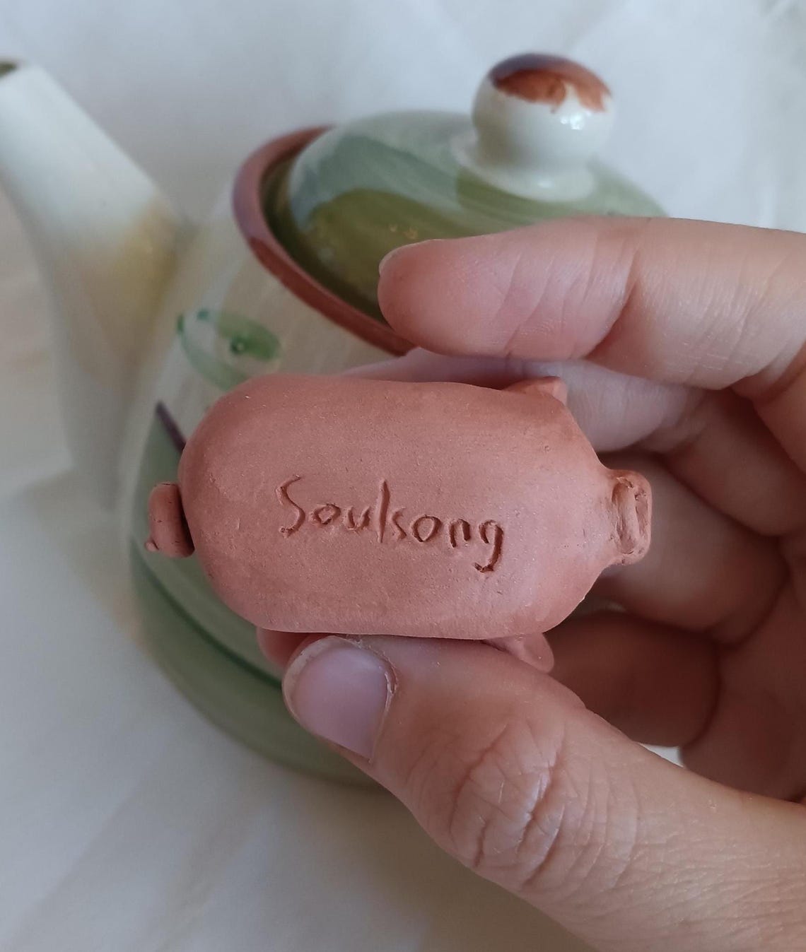 Pig Tea Pet Handmade Traditional Chinese Tea Pet Chachong Terracotta ...