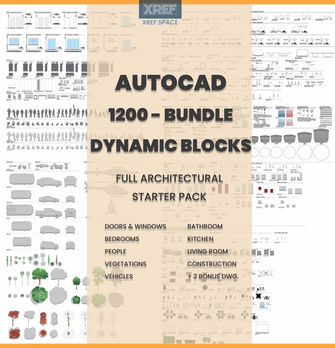 Dynamic Blocks for Autocad - Etsy