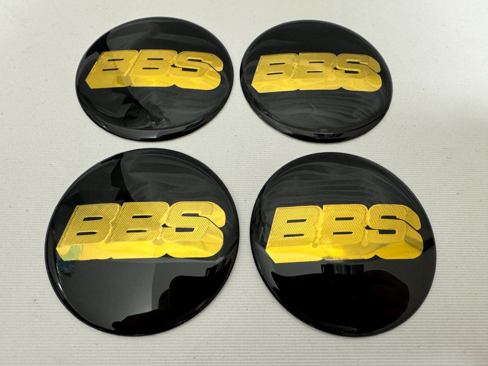 4pcs set BBS Stickers for Wheel Center Hub Caps Black/gold Multiple ...