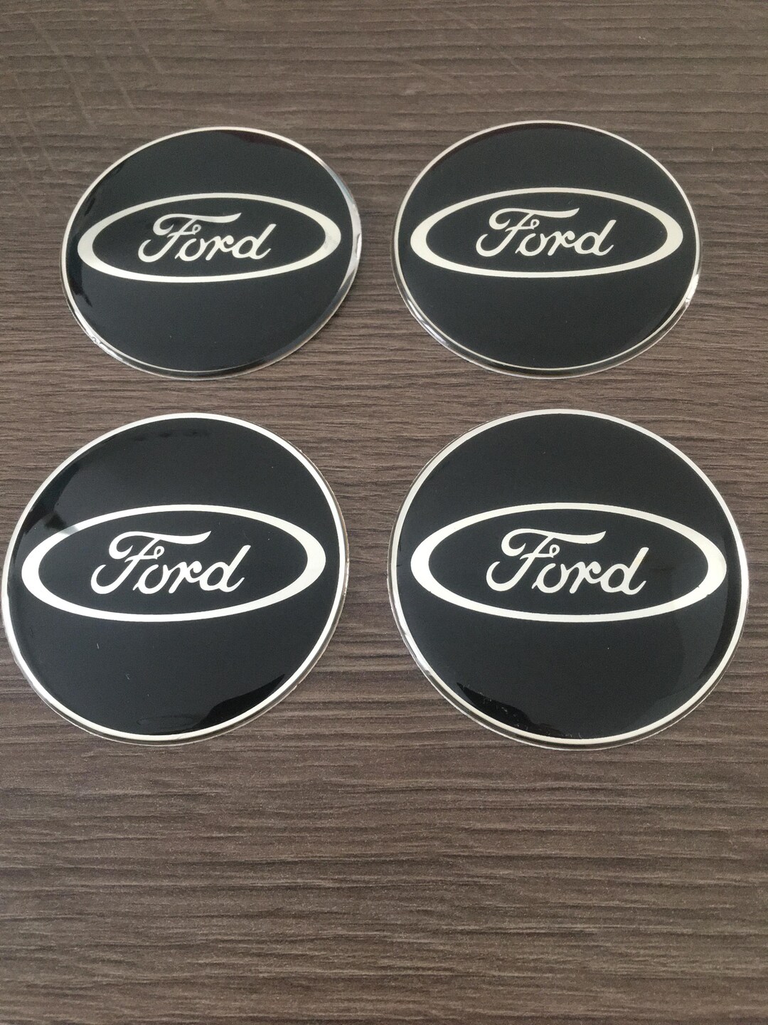 Set of 4 Black 70mm 2.74 Inch Wheel Center Hub Cap Stickers for Ford ...