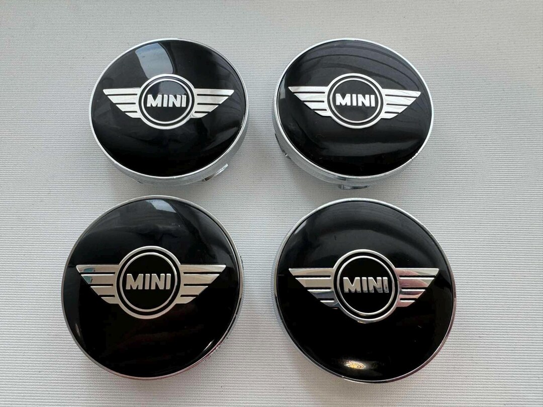 4pcs (set) Wheel Center Hub Caps for MINI 60mm - 2.36 Inch Black/silver ...