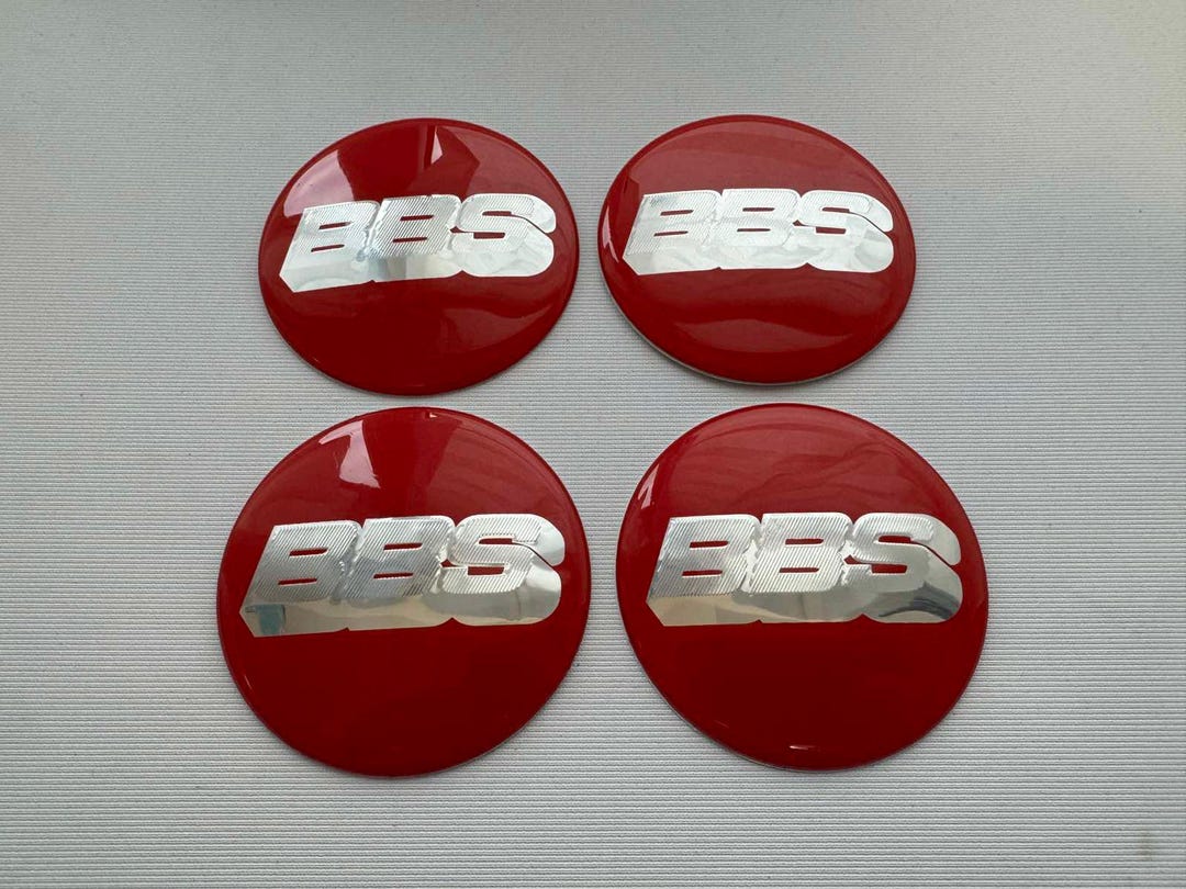 4pcs (set) BBS Stickers for Wheel Center Hub Caps Red/silver Multiple ...