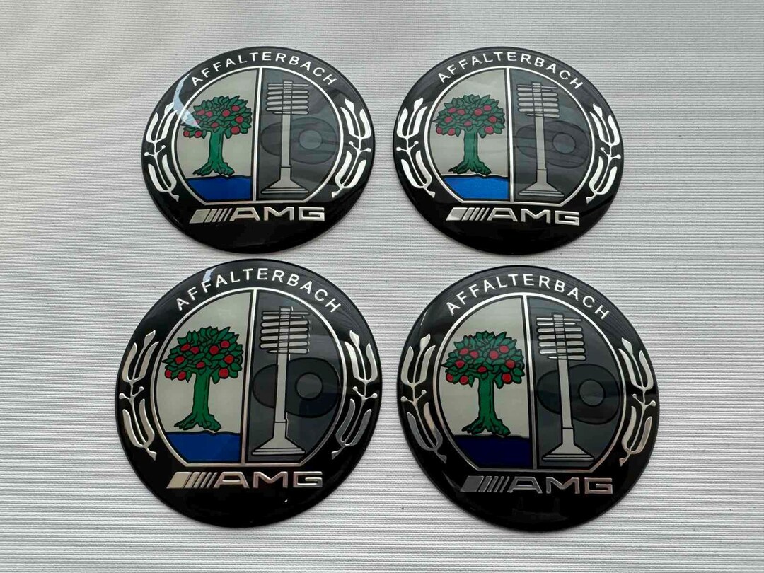 Set of 4 Colored 65mm (2.56 Inch) Wheel Center Hub Cap Domed Stickers ...