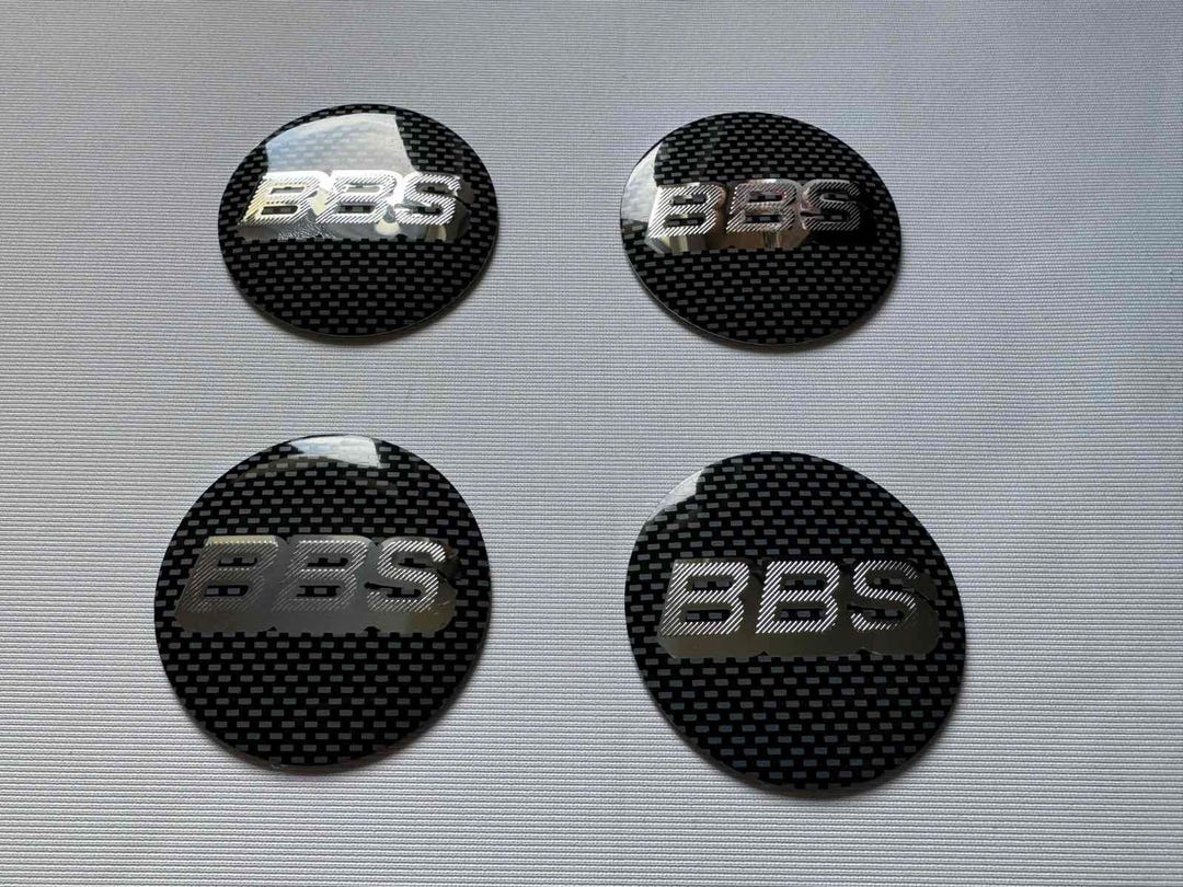 4pcs (set) 56mm-2,20 Inch BBS Stickers for Wheel Center Hub Caps Gray ...
