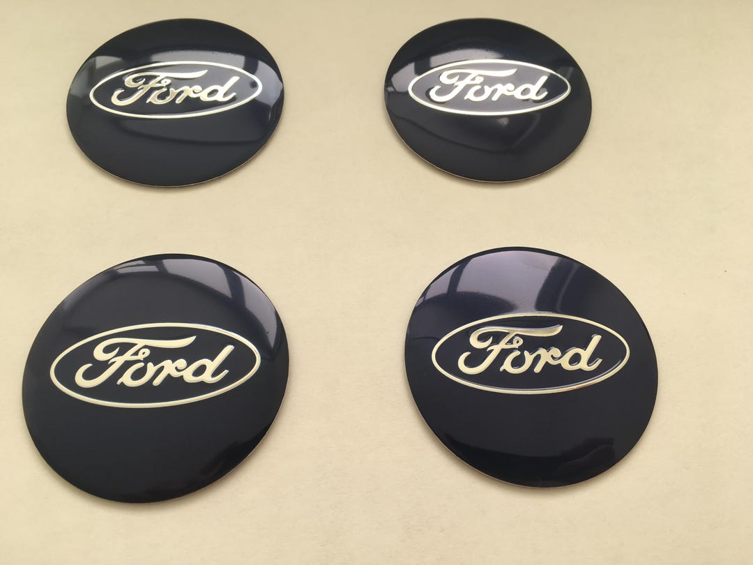 Set of 4 Dark Blue 56mm 2.20 Inch Wheel Center Hub Cap Stickers for ...