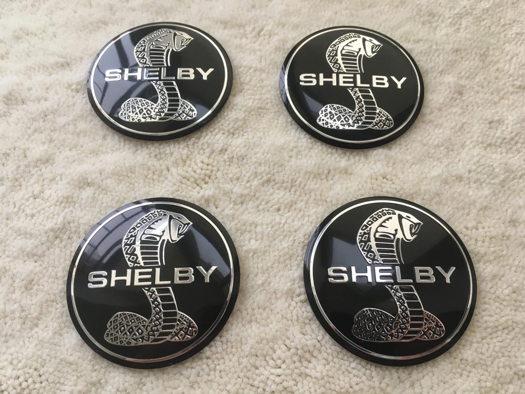 Set of 4 Black 56mm (2.20 Inch) Wheel Center Hub Cap Stickers for Ford ...