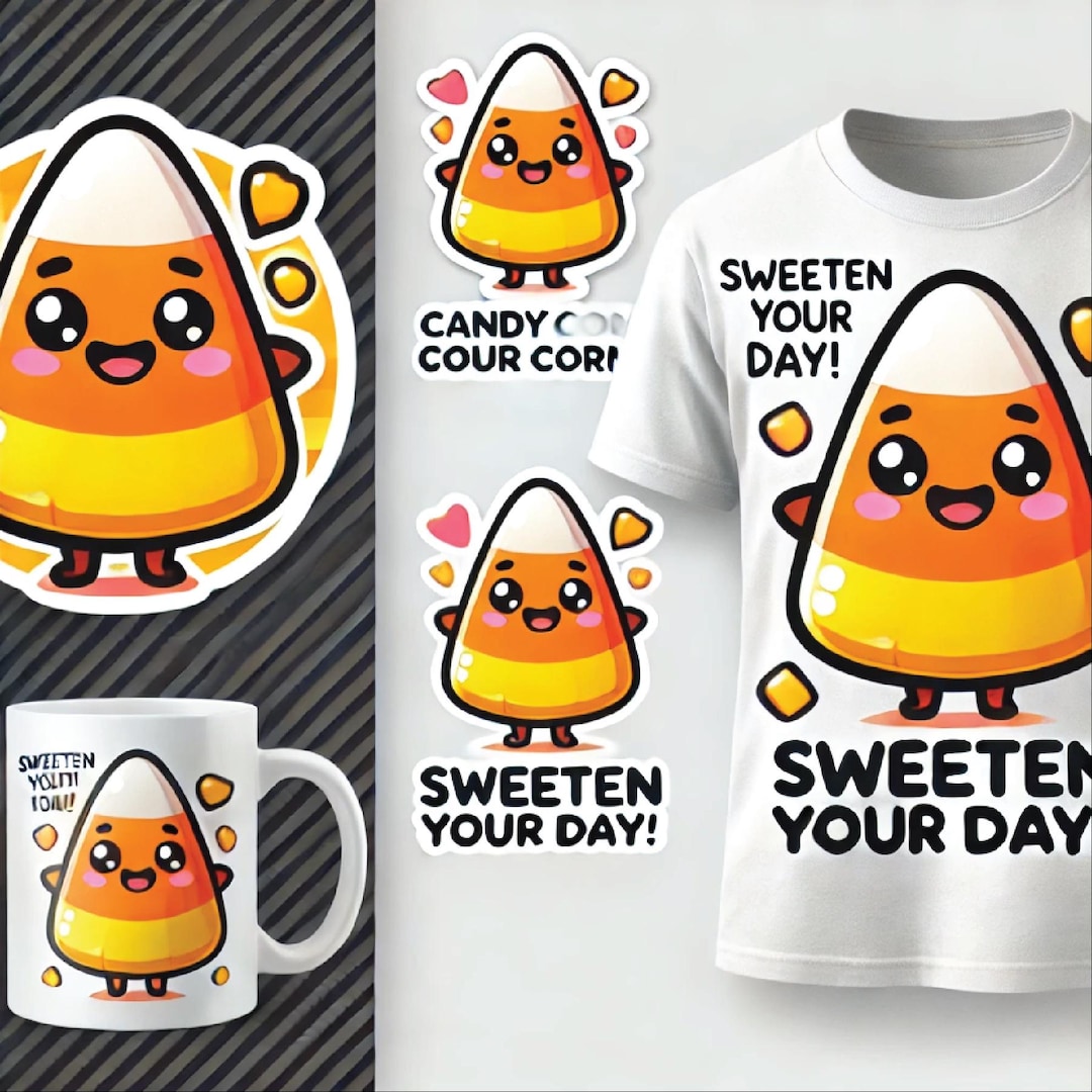 Adorable Candy Corn Character – Instant Digital Download for Halloween ...