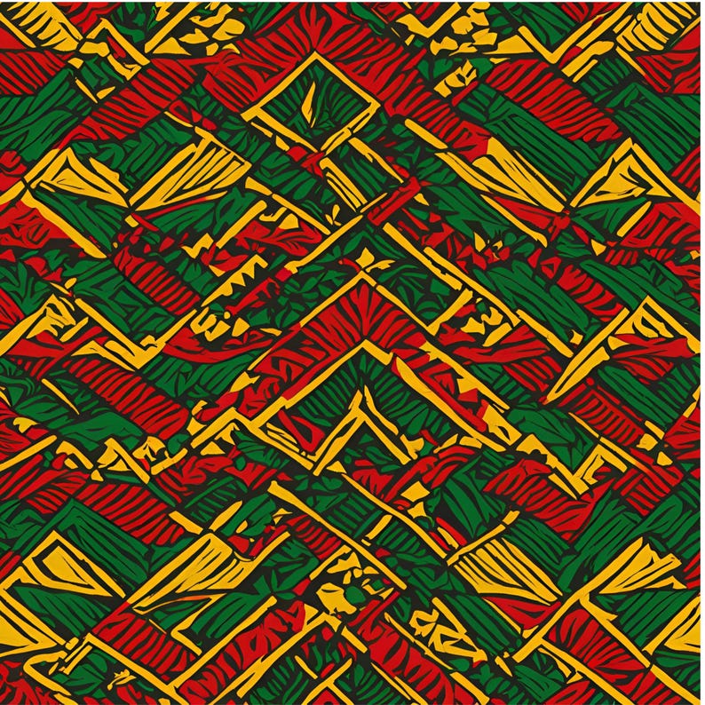 Modern Rasta Patterns for Apparel -abstract Patterns Using the Rasta ...