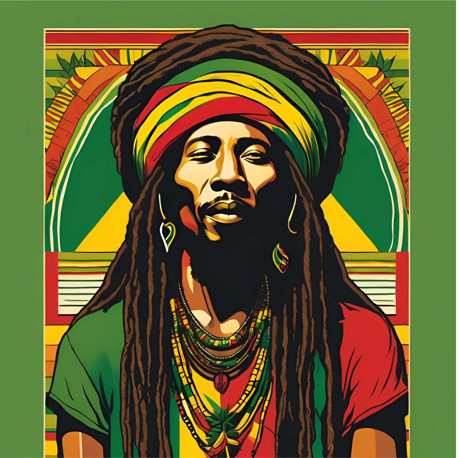 Rastafari-inspired Minimalist Art - Art Inspired by Rastafari Culture ...